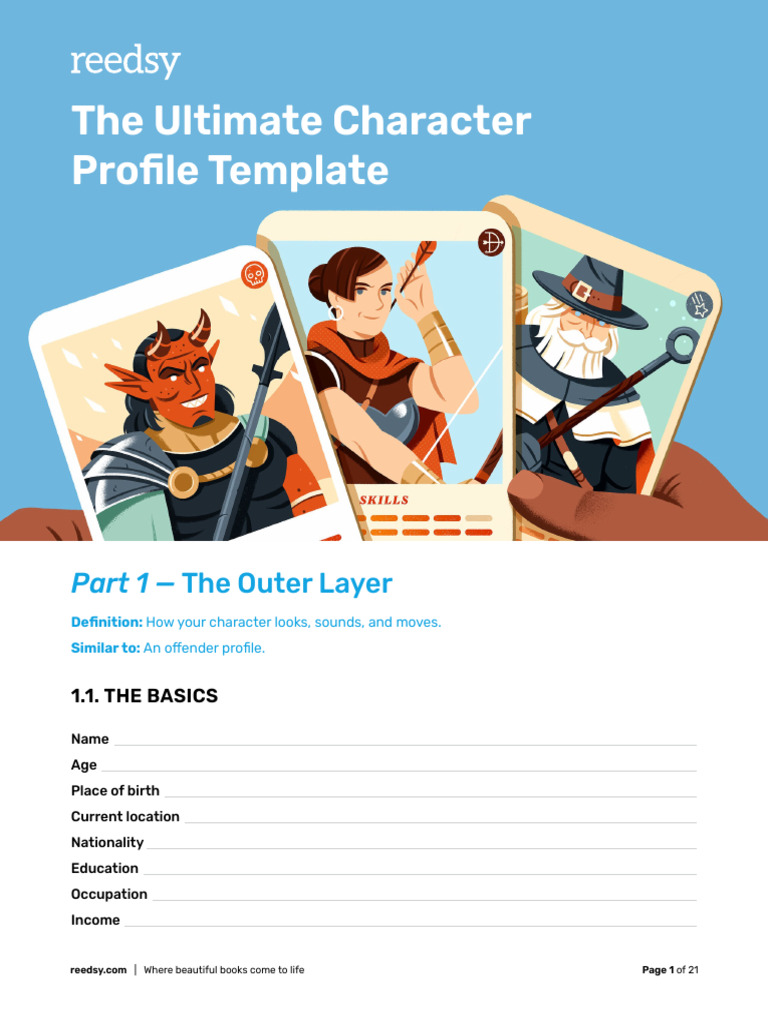 Ultimate Character Profile Template | PDF