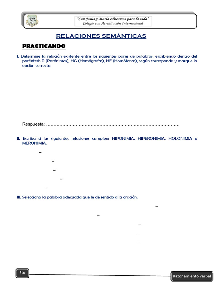 Practicando (2) | PDF | Semántica léxica
