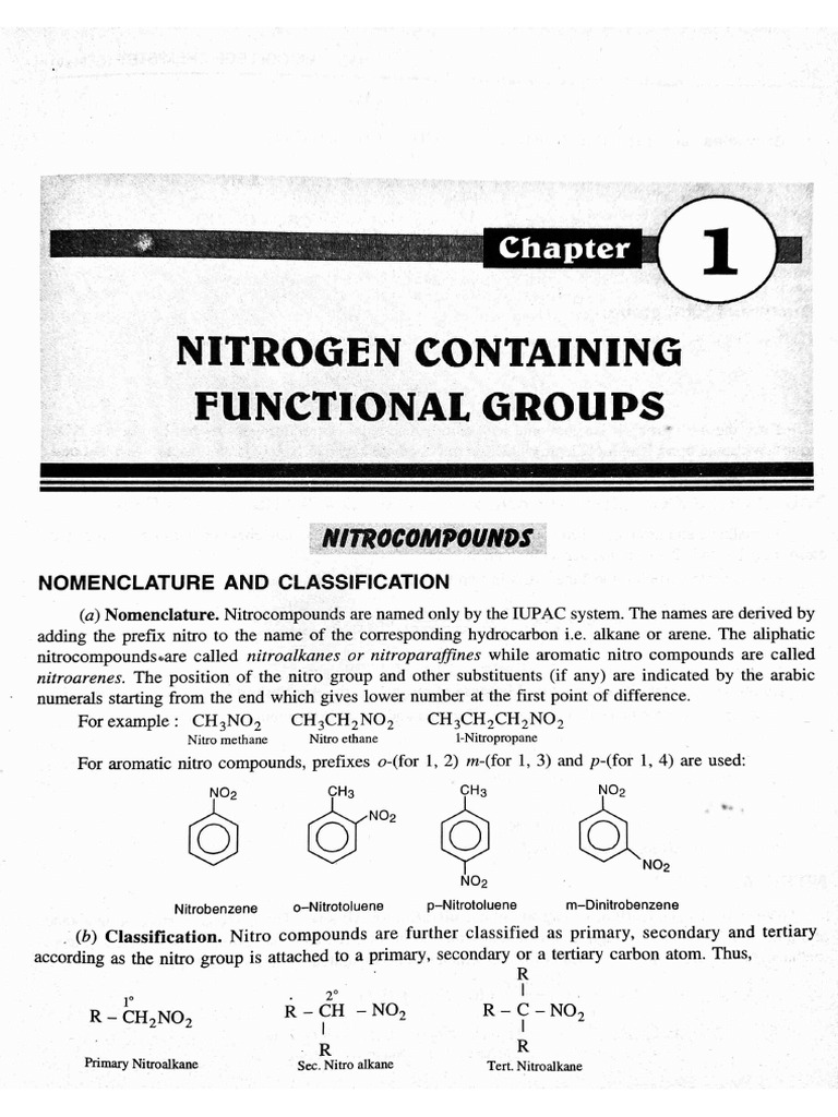 Nitrogen Containing Functional Groups Pdf