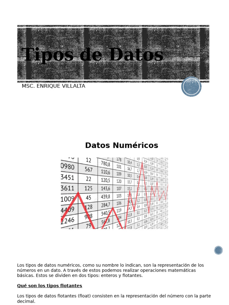 Tipos de Datos | PDF