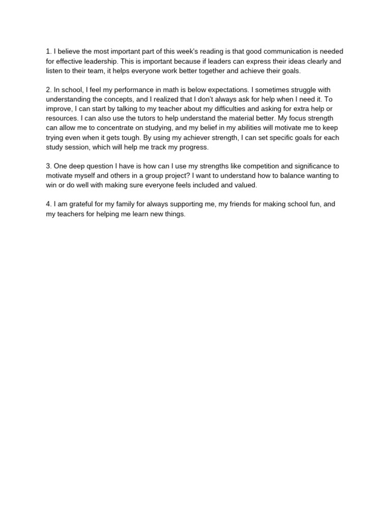 Reflection Journal - Chapter 6 | PDF