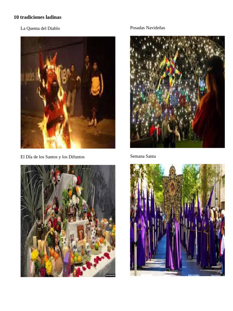 10 Tradiciones y Costumbres Ladinas | PDF