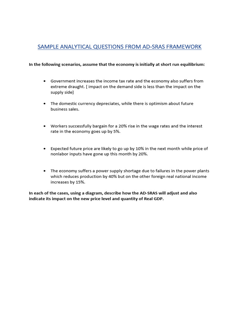 Sample Analytical Questions From Ad-Sras | PDF