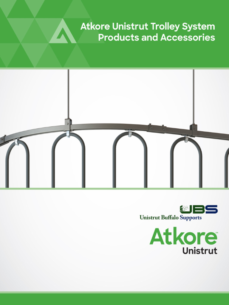 Unistrut Trolley Systems Brochure UBS | PDF | Crane (Machine ...
