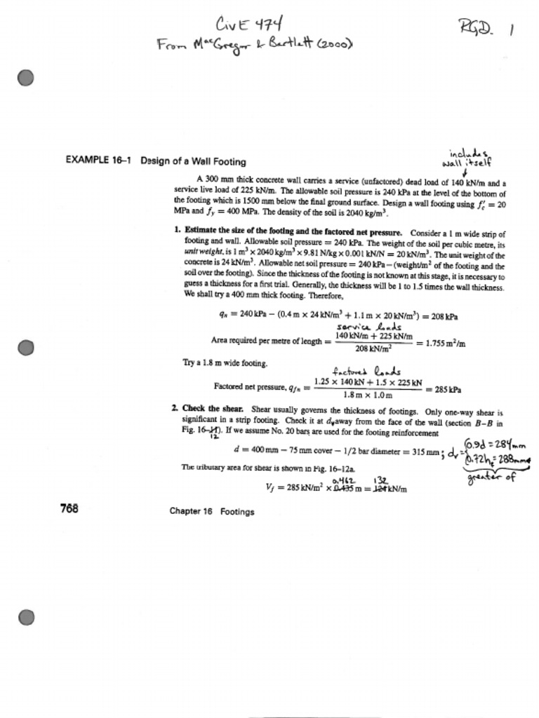 C4 Footings Examples 474 f10 | PDF