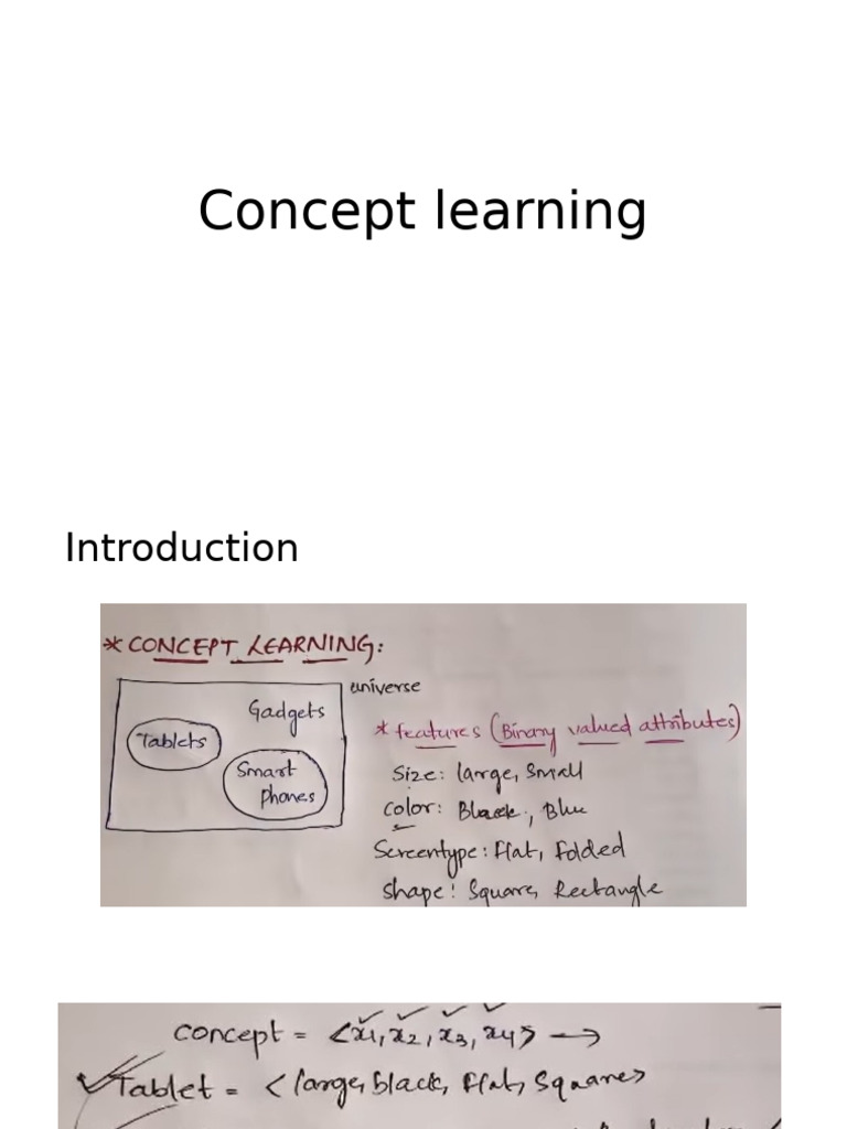 Concept learning | PDF