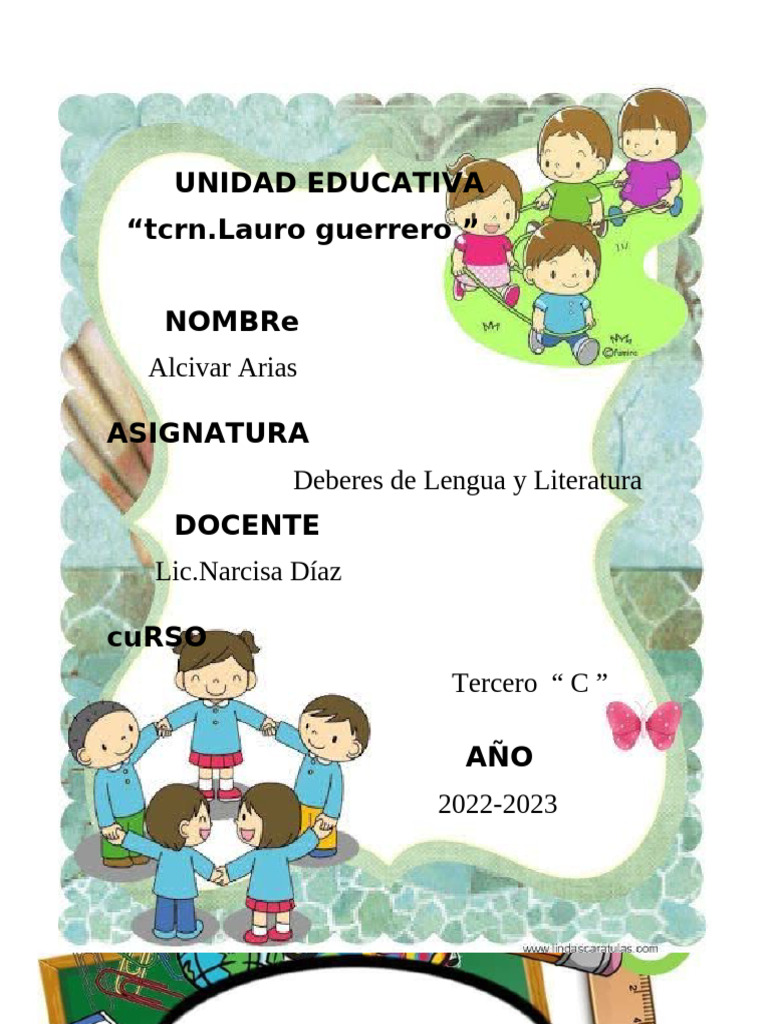 Carátulas de Deberes 2022-2023 | PDF