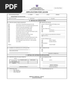 Civil Service Form No.6 Revised 2020 Application For Leave 1 | PDF ...