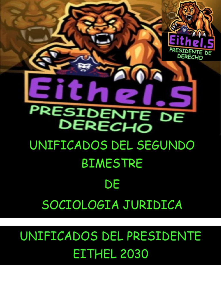 Unif. Sociología Jurìdica 2b - Eithel Tu Rey | PDF | Constitución | Ecuador