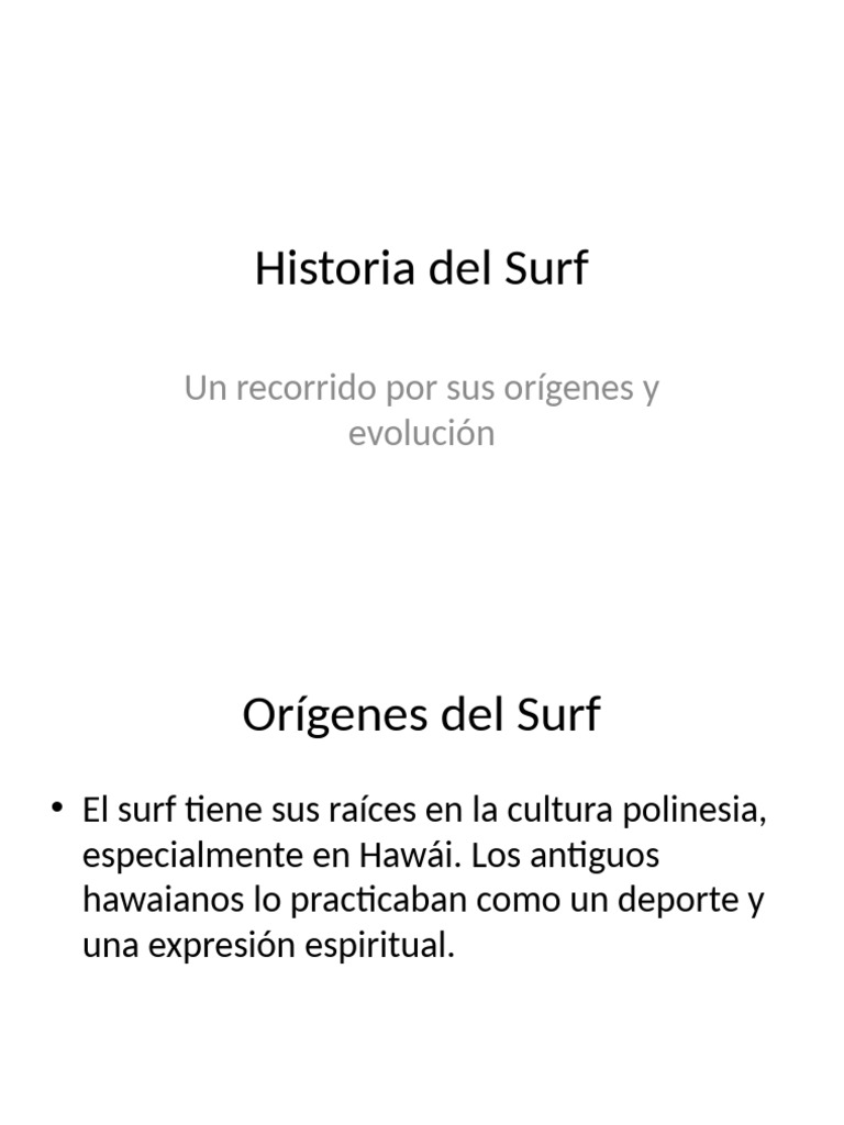 Historia Del Surf | PDF