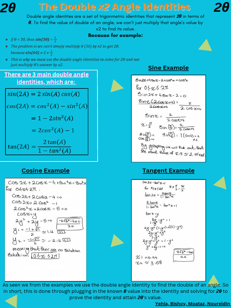Double Angle Identity | PDF