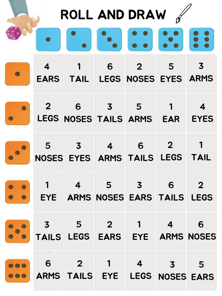 Roll and Draw My Monster | PDF