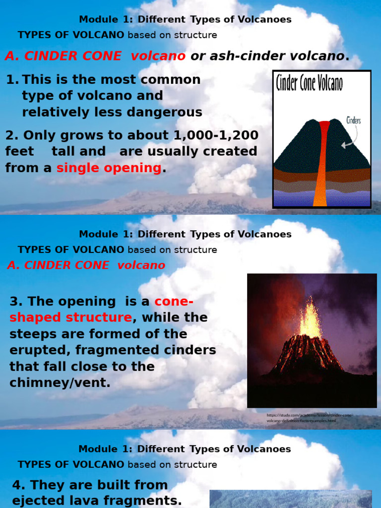 Q3 Module 1 Volcanoes Part 1 | PDF | Volcano | Types Of Volcanic Eruptions