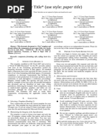 IEEE - Conference Template A4 | PDF | International System Of Units ...