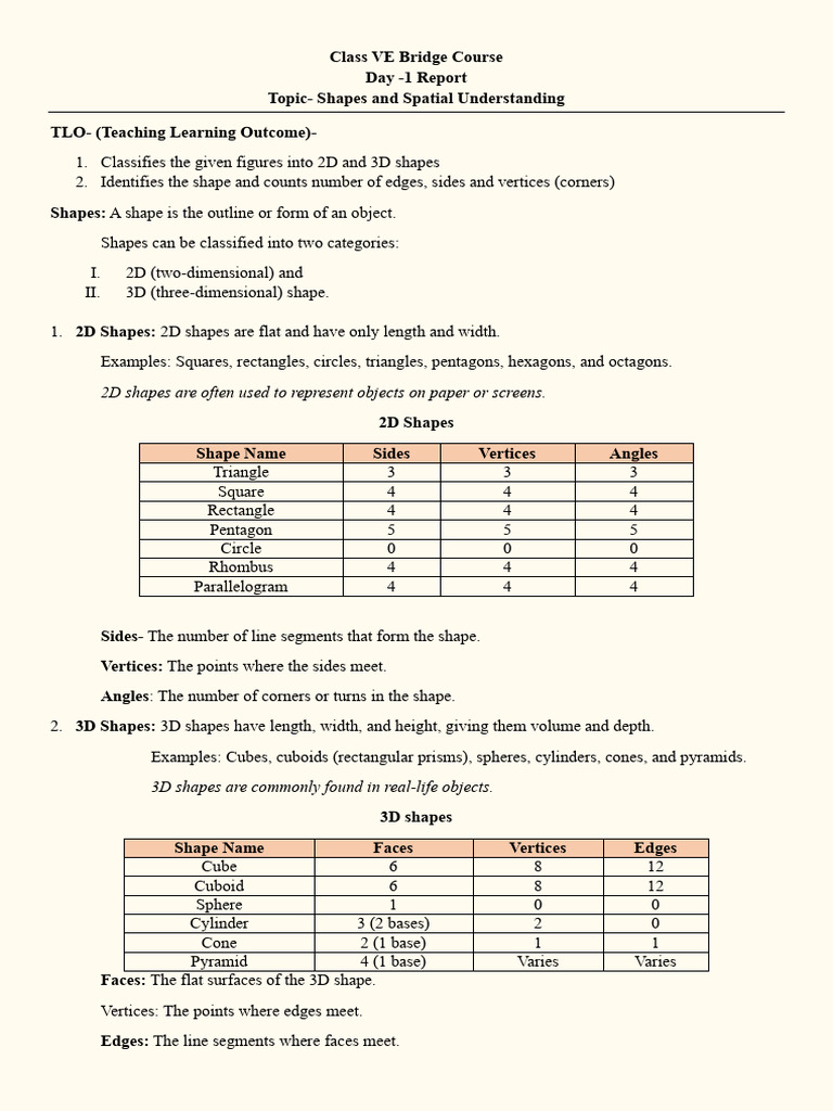 Class 5 Math Bridge Course Main | PDF | Area | Shape