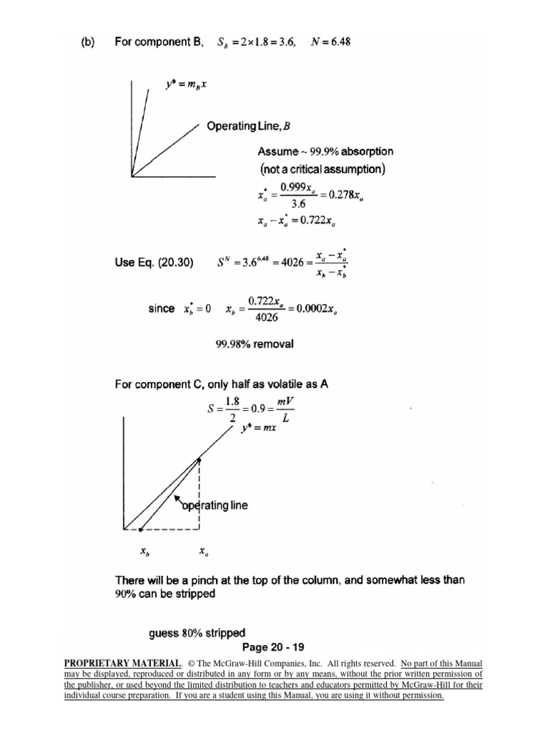 [Solutions Manual] Unit operations of chemical engineering - McCabe ...