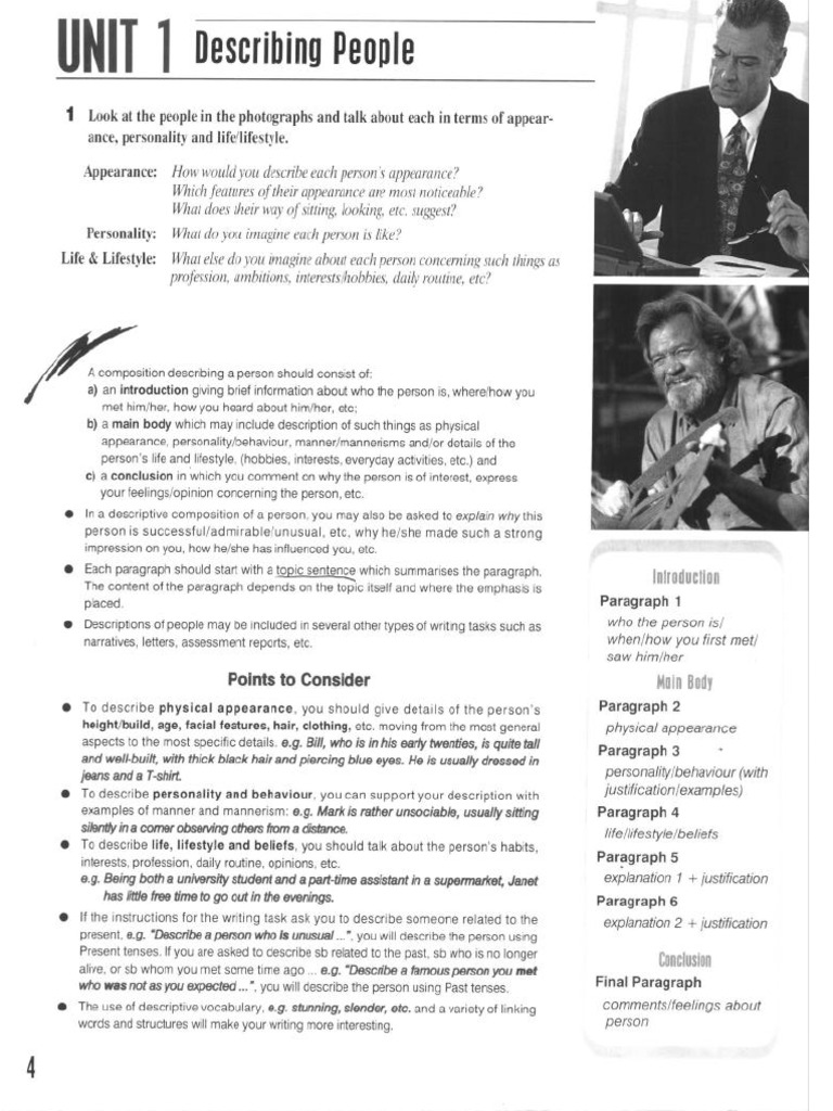 Successful Writing Proficiency (Describing People) | PDF