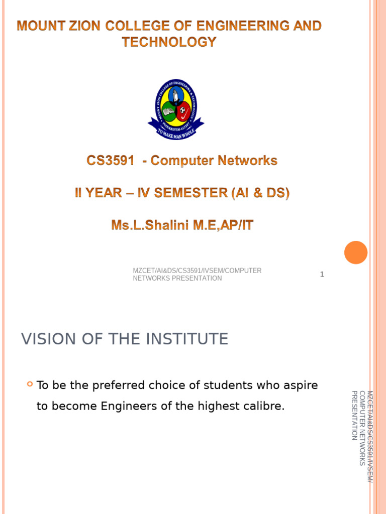 Computer Networks - 1 - 1 | PDF | Computer Network | Internet Protocol Suite