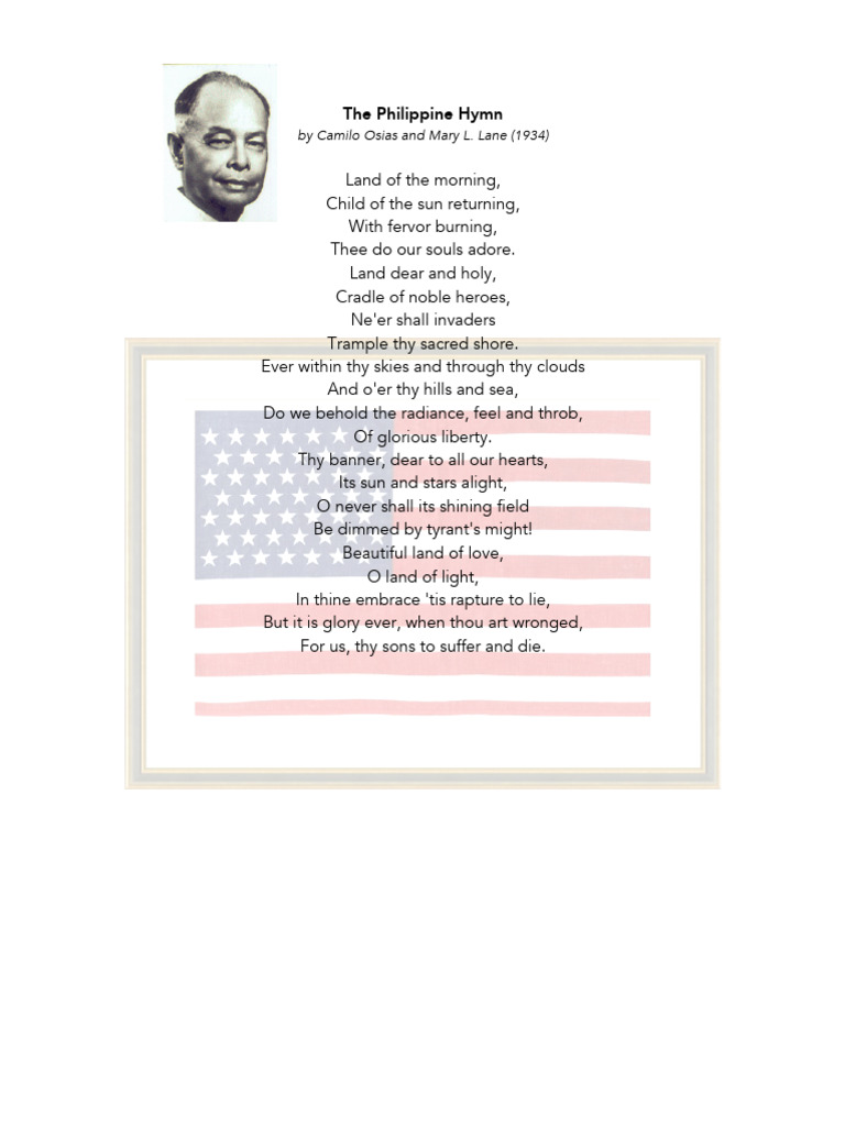 National Anthem English | PDF