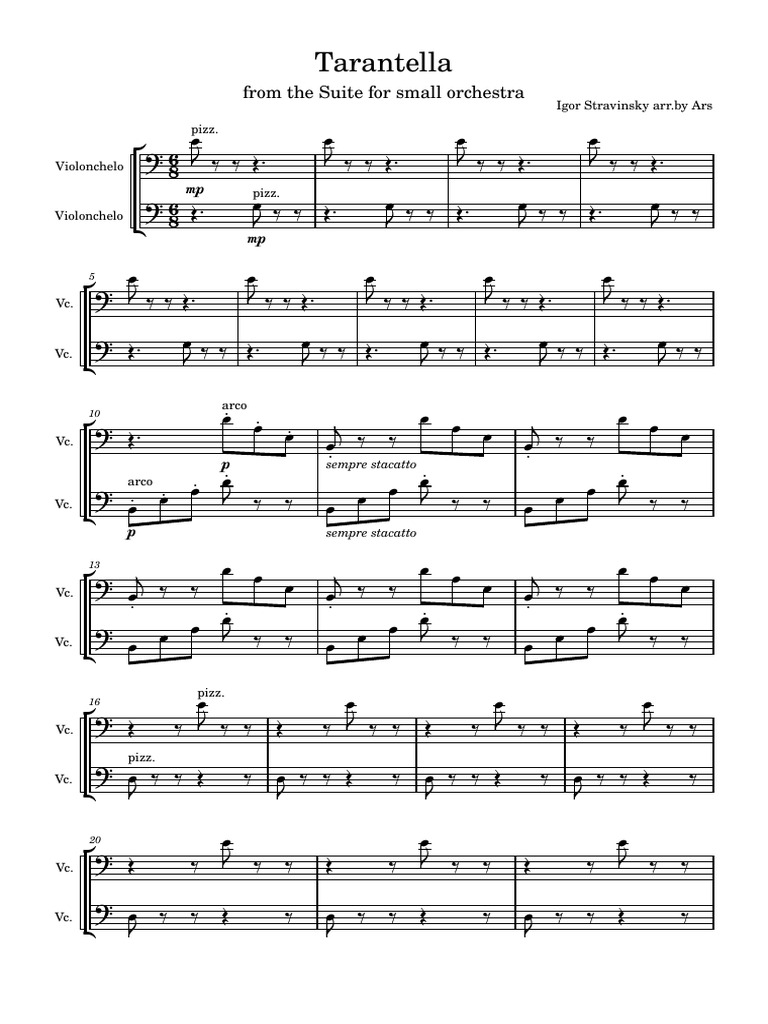 Tarantella Celli | PDF