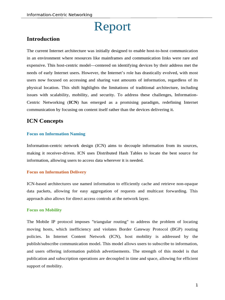 Reseau - ICN | PDF | Computer Network | Cache (Computing)