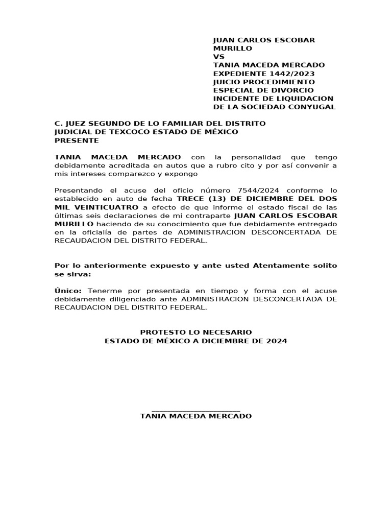 DEVUELVE ACUSE SAT-1 | PDF