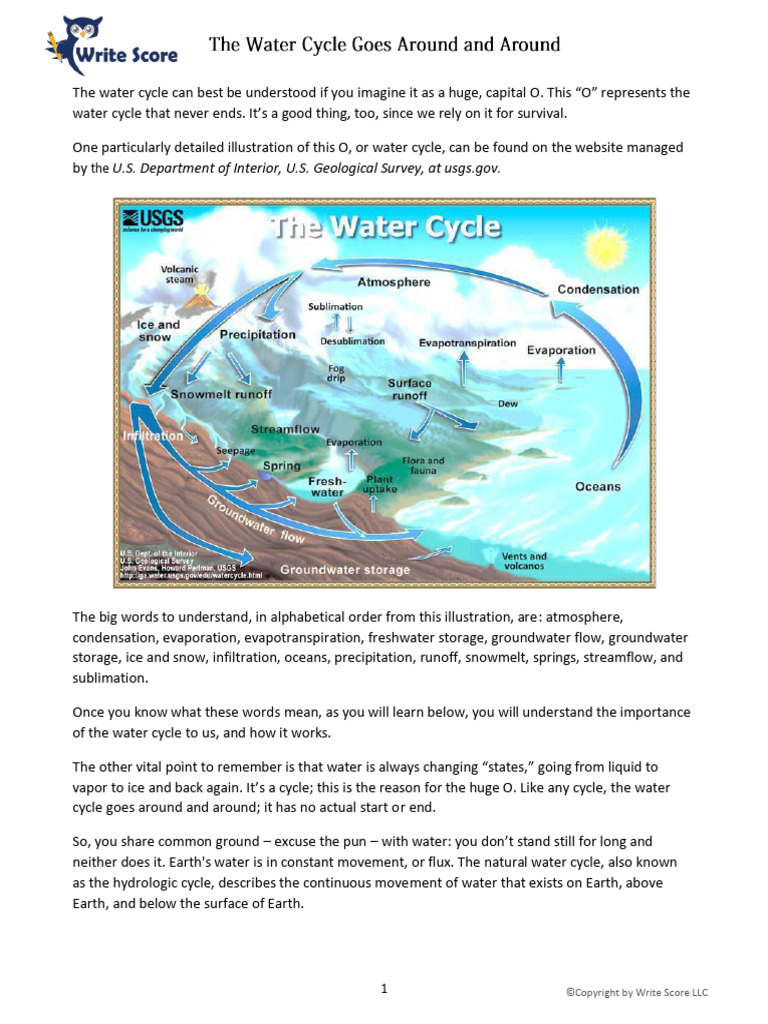 Text - Water Cycle Goes Around | PDF | Water Cycle | Water