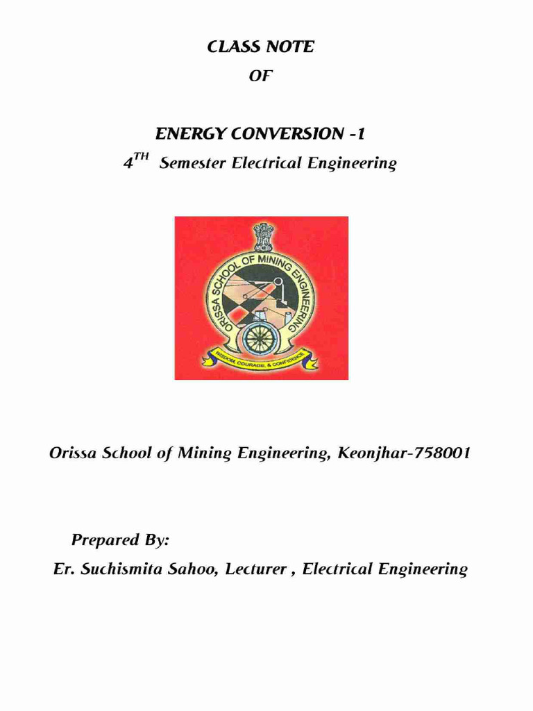 3.energy Conversation 1 4TH SEMESTER | PDF