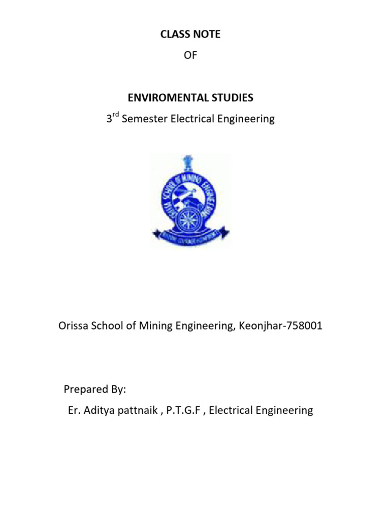 Evs Note 2 | PDF