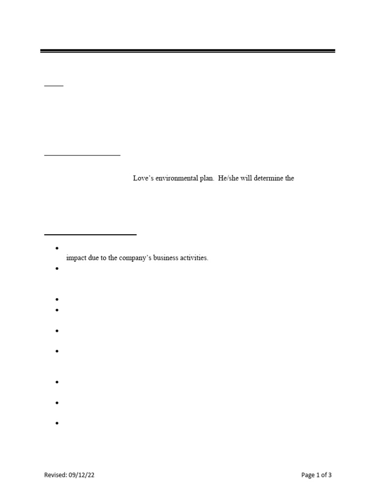 Environmental and Spill Prevention Plan | PDF | Air Pollution | Stormwater