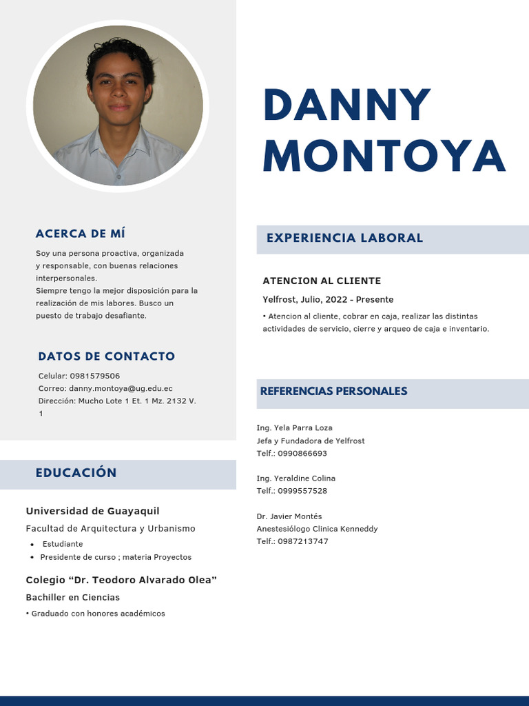 CV DANNY FRANCISCO MONTOYA | PDF
