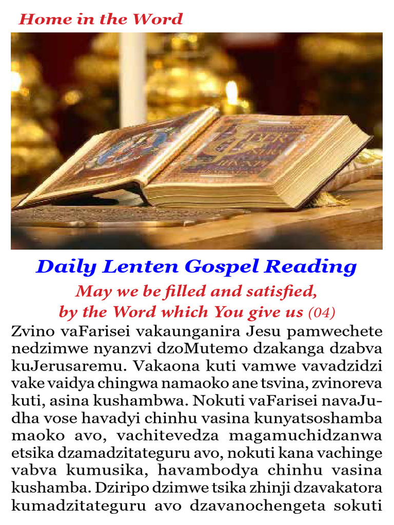 Daily Lenten Gospel Reflections | PDF