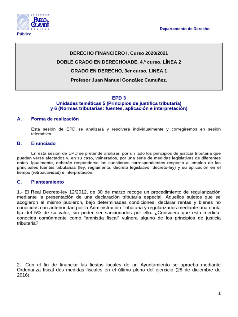 Epd 3 2021-22 2 | PDF | Impuestos