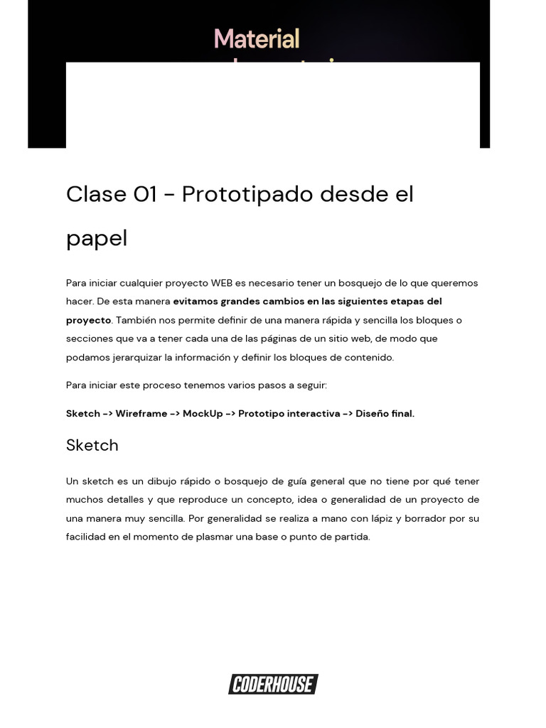 Clase 1 - Prototipado y Conceptos Básicos de HTML | PDF | HTML | Red mundial
