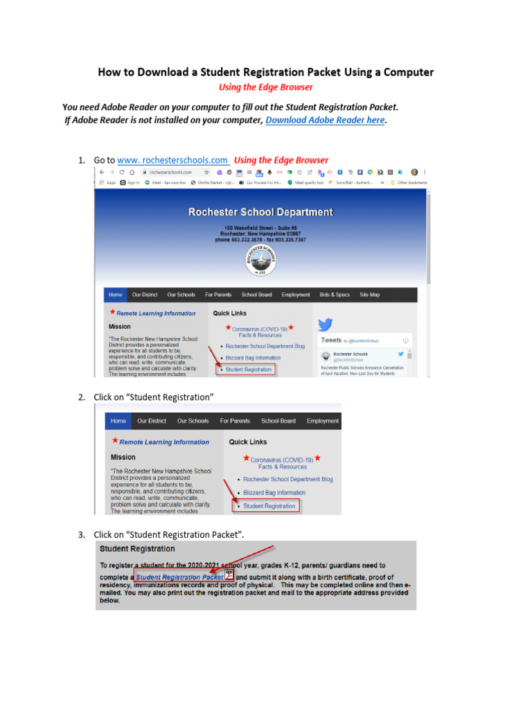 Registration Computer Edge | PDF