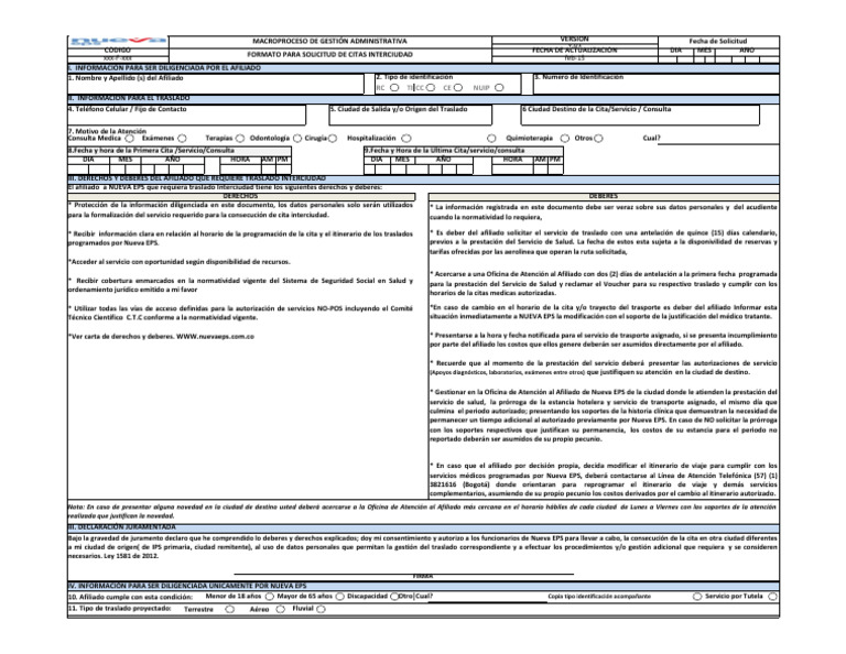 Formato Viáticos | PDF