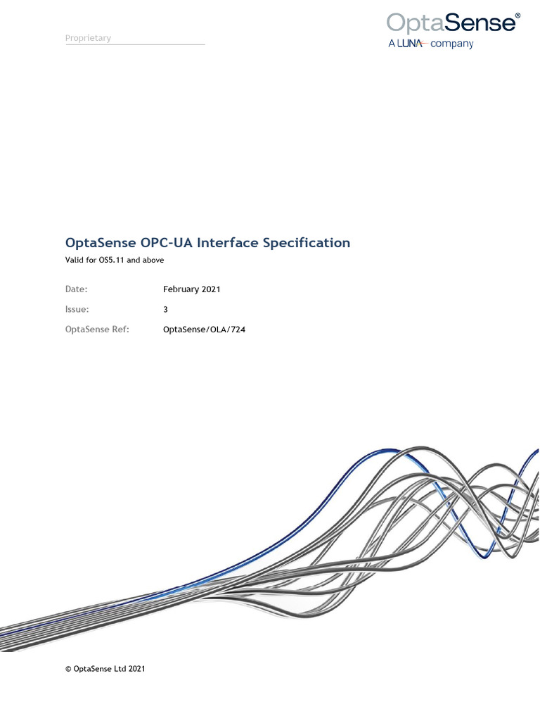 5.OptaSense OPC-UA Interface Specification Issue 3 | PDF | Scada | User ...