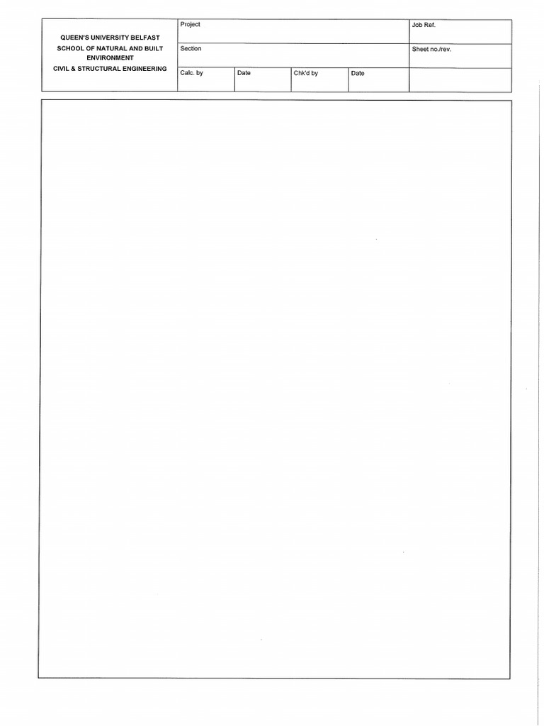 Blank Calculation Sheet | PDF