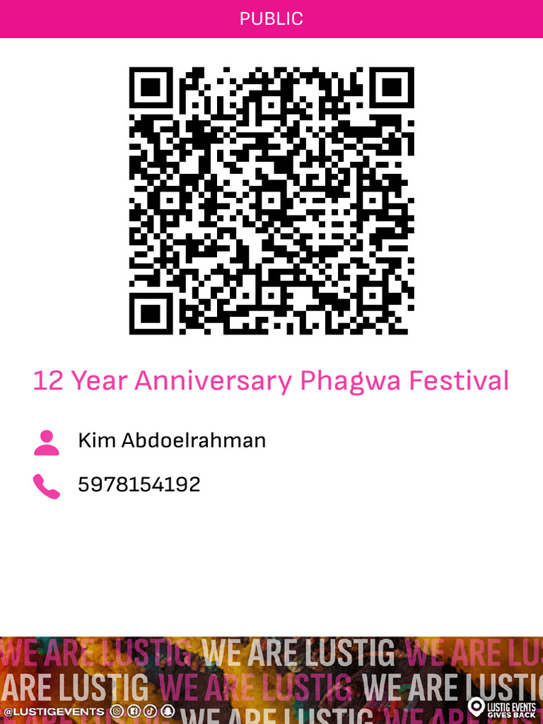 12 Year Anniversary Phagwa Festival Ticket 2 | PDF