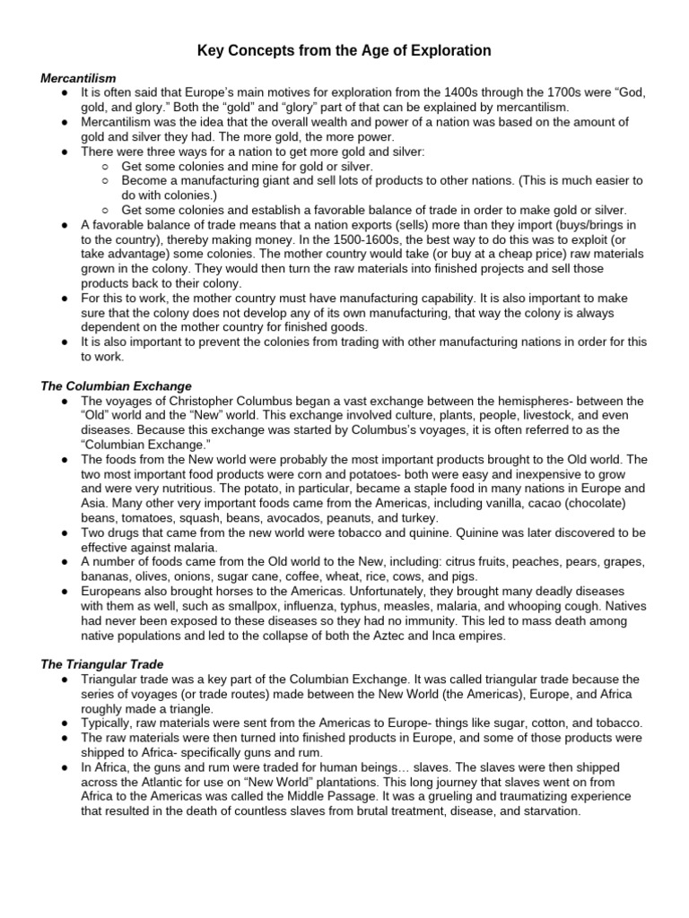 Age of Exploration (Repaired) | PDF | Atlantic Slave Trade | Agriculture