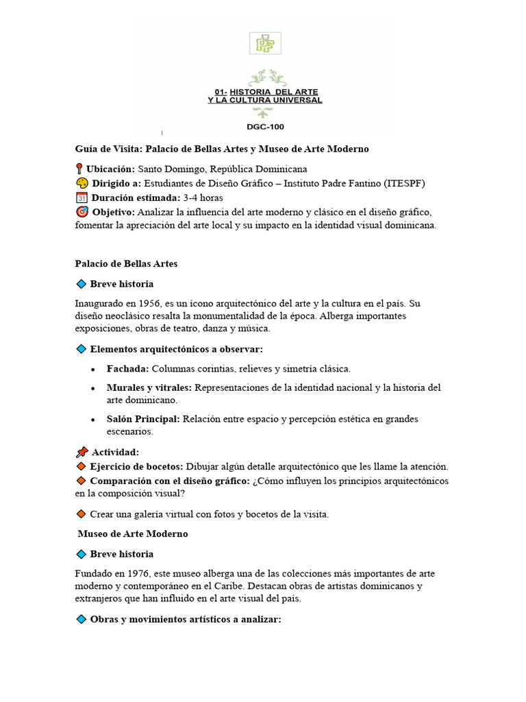 Práctica Visita guiada al Palacio de Bellas Artes y Museo de Artes ...
