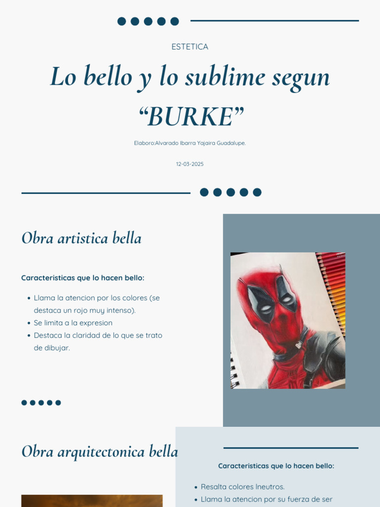 Lo Bello y Lo Sublime Segun "BURKE" | PDF