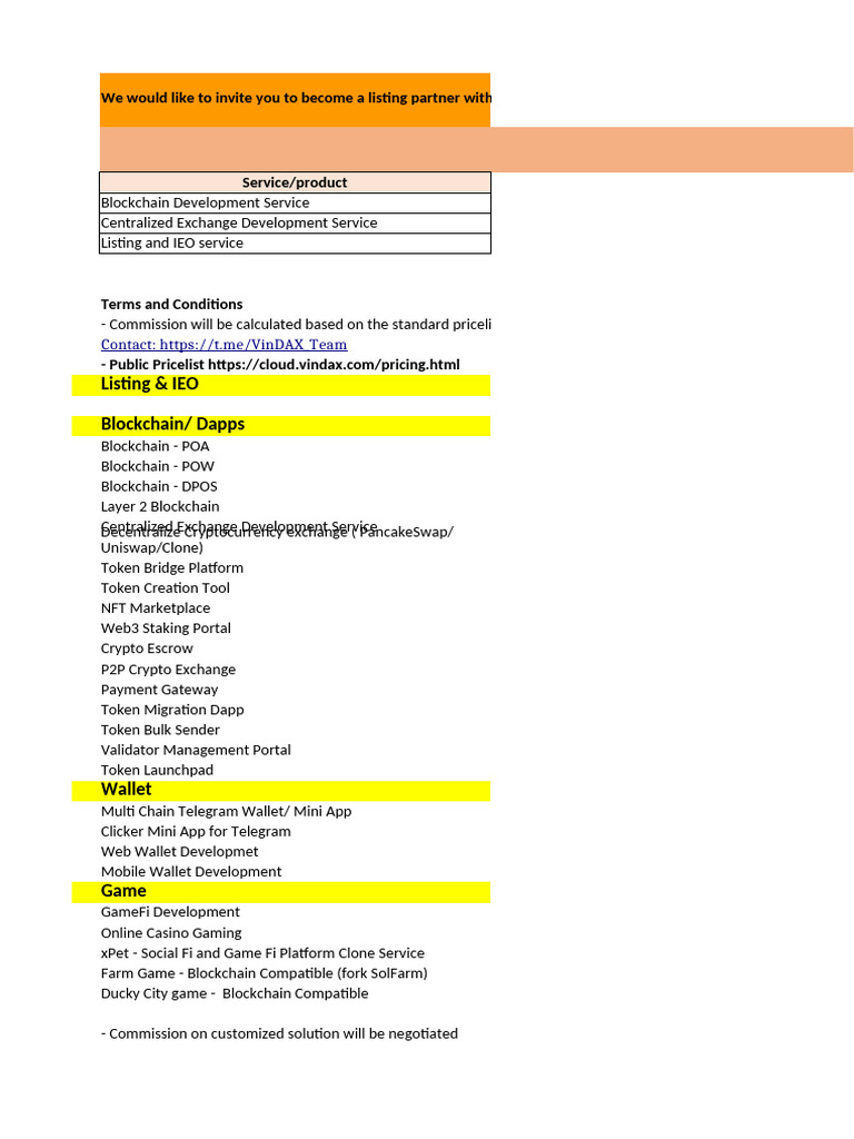 Listing Partner Invitation | PDF | Cryptocurrency | Distributed Computing