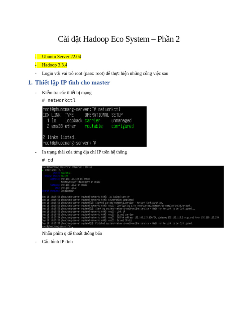 2 Hadoop 3-3-4 Cluster | PDF