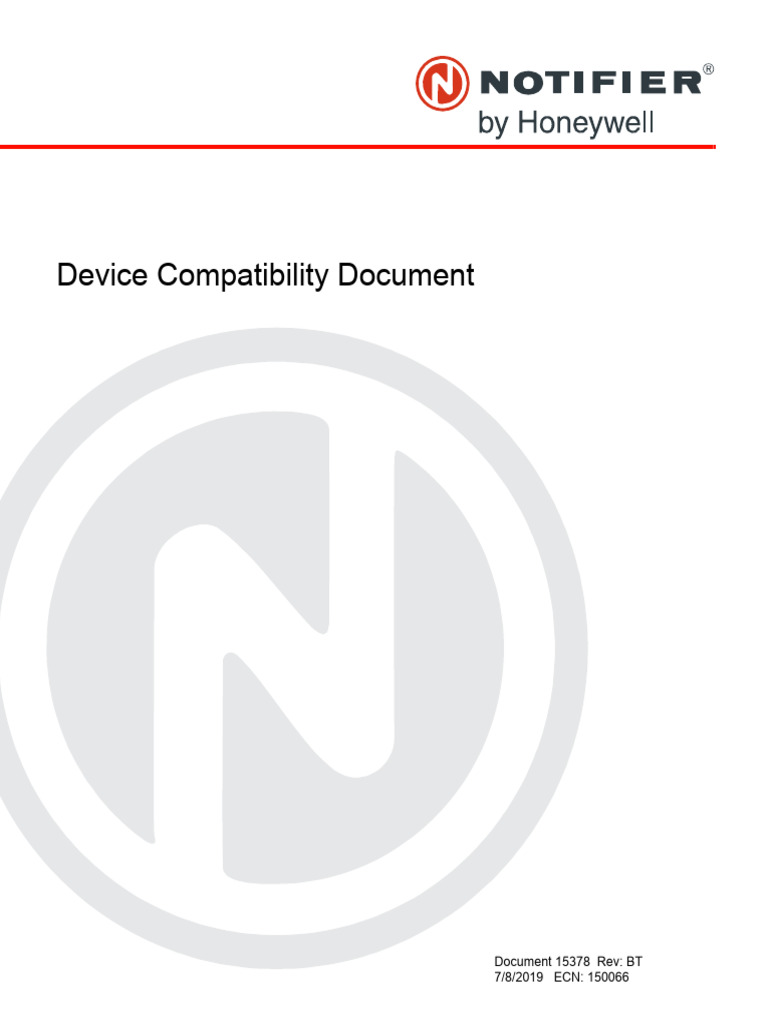 Notifier 15378 - Device - Compatibility - Document | PDF | Power Supply | Rectifier