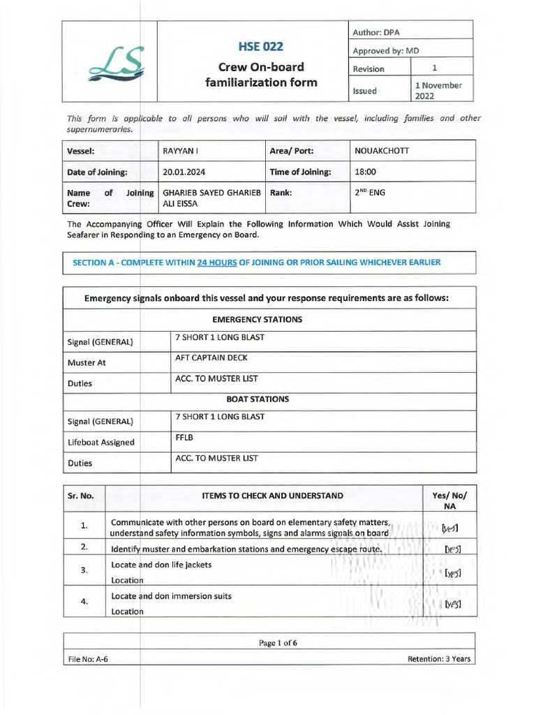 2ND Eng Familiarization 2ND Eng. Gharieb Sayed - 0001 | PDF