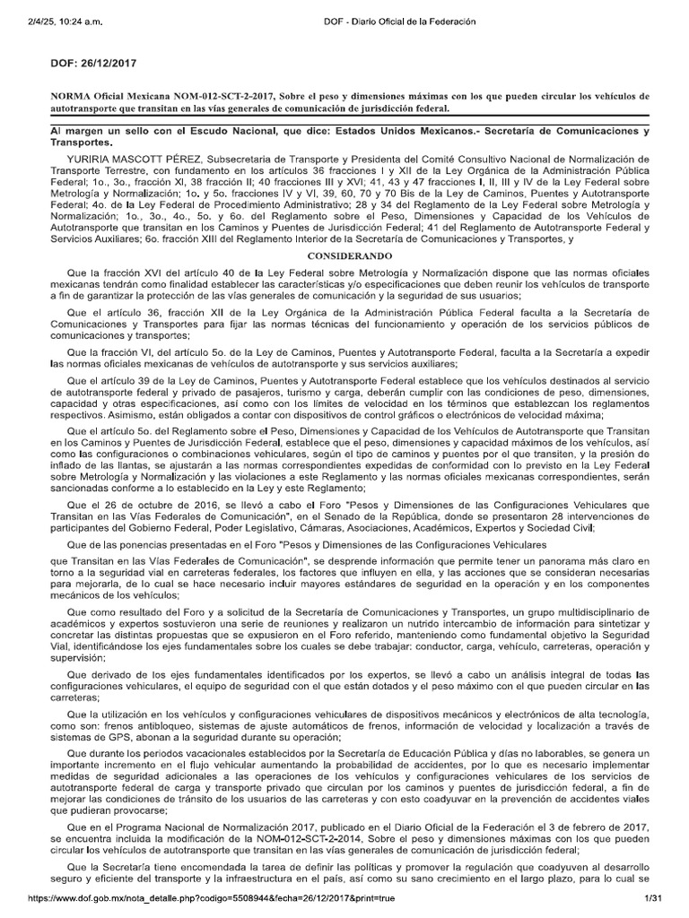 Nom 12 SCT 2 2017 | PDF