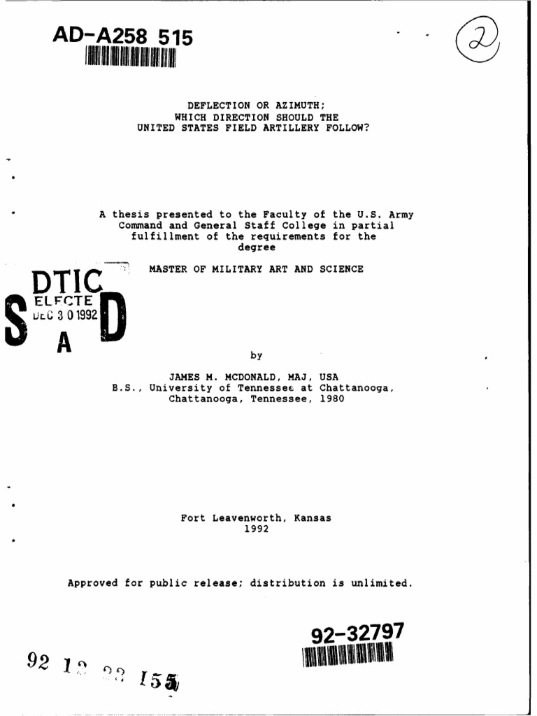 Artillery Alignment: Deflection vs Azimuth | PDF | Artillery | Field ...
