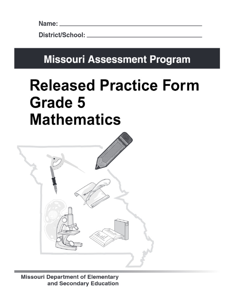 MAP Grade-Level Assessment Practice Form Math Grade 5 | PDF