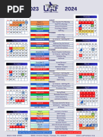 UAF Academic Calendar 2023-2026 | PDF | Educational Stages | Schools
